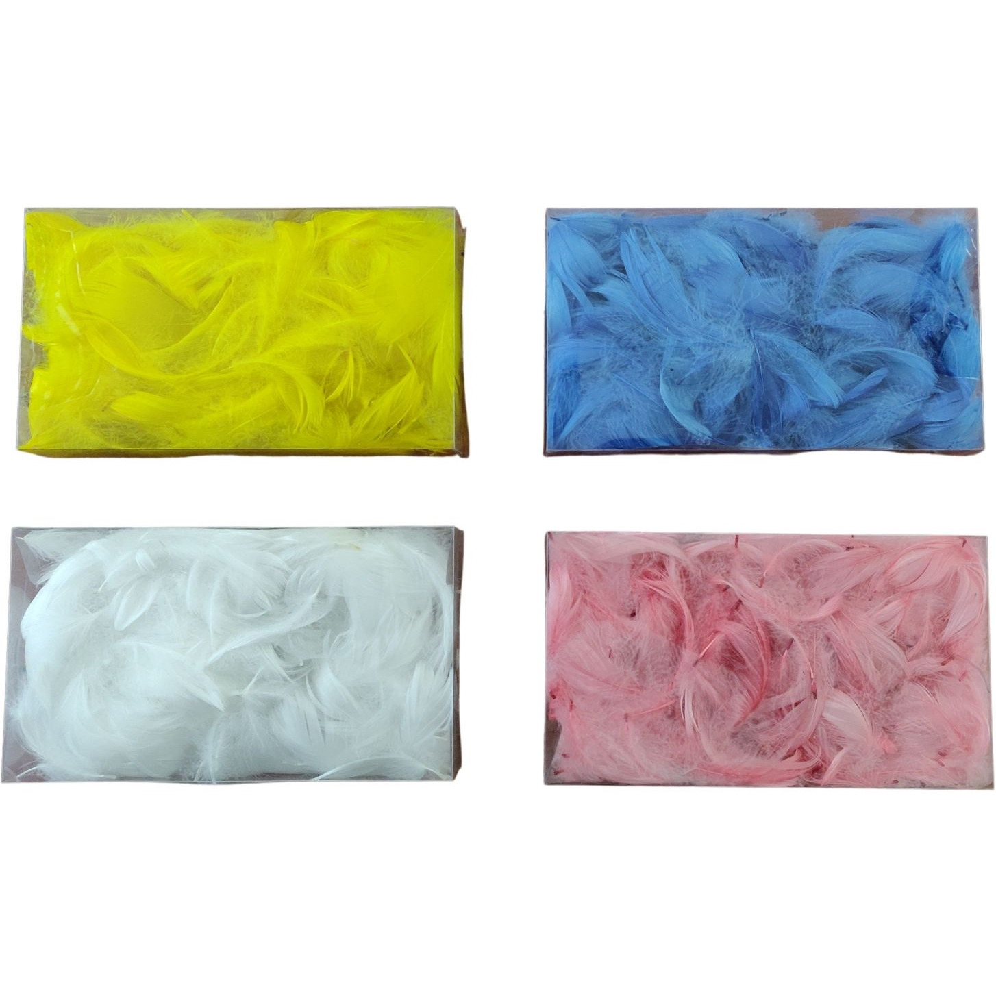 Piórka gęsie ozdobne różne kolory 625502 GIMAR - Dekoracje i ozdoby - PAPIERNIK365 - papier ...